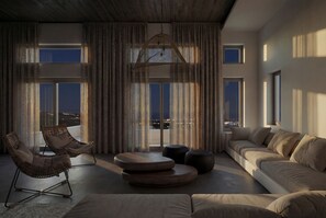 Dreamscape Villa | Área de estar | Smart TV 50 polegadas com canais digitais