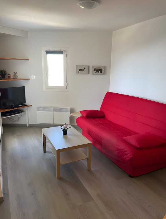 Studio « Location Prapoutel » Avec Vue Sur La Montagne Et Balcon - Les 7 Laux