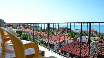 Quarto, sacada, vista para o oceano | Área da propriedade