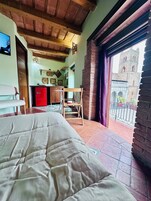 Quarto casal superior, vista para a cidade | Wi-Fi de cortesia