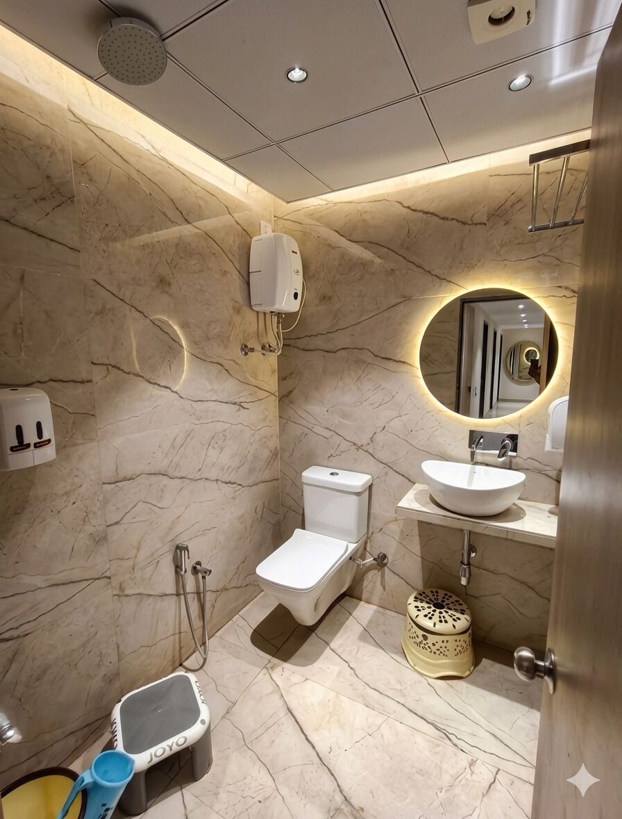Quarto superior | Banheiro | Chuveiro, produtos de toalete grátis, toalhas de banho, papel higiênico