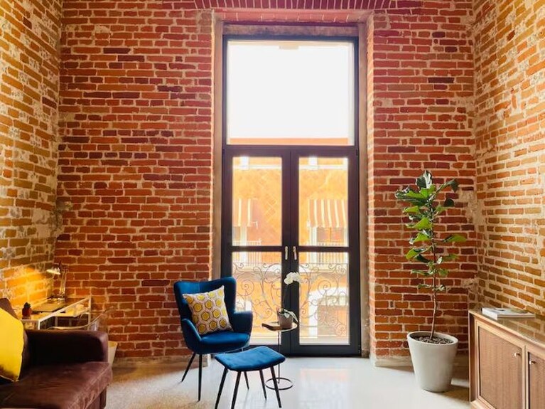 Loft Histórico Con Balcones Y Terraza Común #102 - San Pedro Cholula