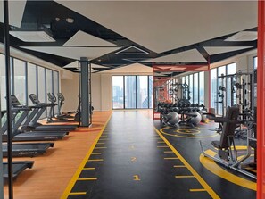 Apartamento, 1 quarto, vista para a cidade | Sala de fitness
