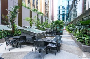 Área externa para banquete