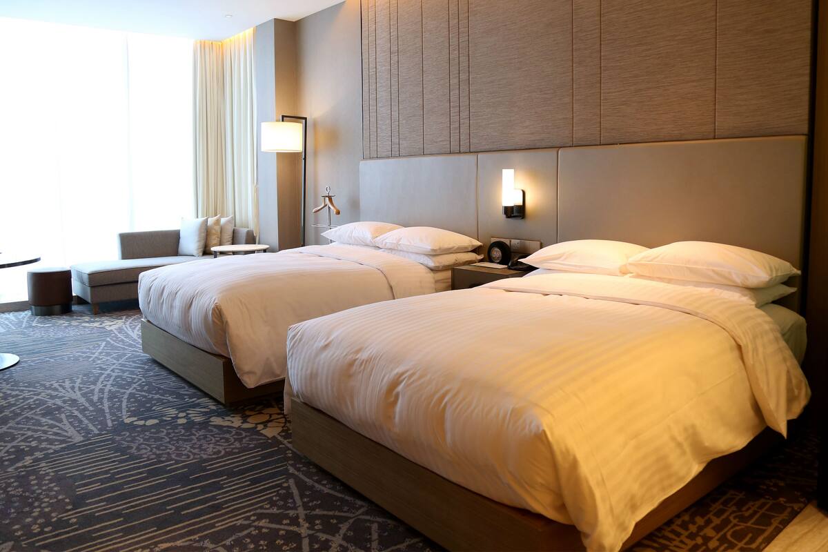 1 quarto, roupa de alta qualidade, edredões de penas, minibar 