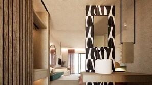 Junior Suite with Private Pool Side Sea View | Cortinas/cortinados opacos, Wi-fi grátis, roupa de cama fornecida 