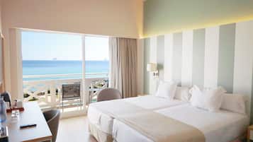 Quarto Duplo, varanda, vista para o mar | 1 quarto, minibar, cofre no quarto, secretária