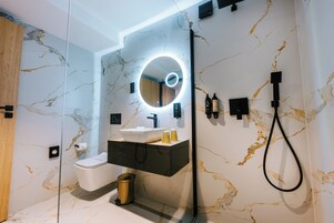 Quarto executivo | 1 quarto, roupas de cama premium, cofres nos quartos, escrivaninha