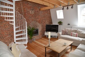 APPART N.Y. DUPLEX 4A | Sala | TV de ecrã plano, leitor de DVD 