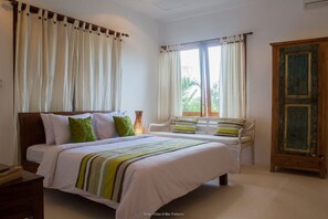 Villa, 2 quartos, piscina privativa | 2 quartos, lençóis de algodão egípcio, com decoração personalizada