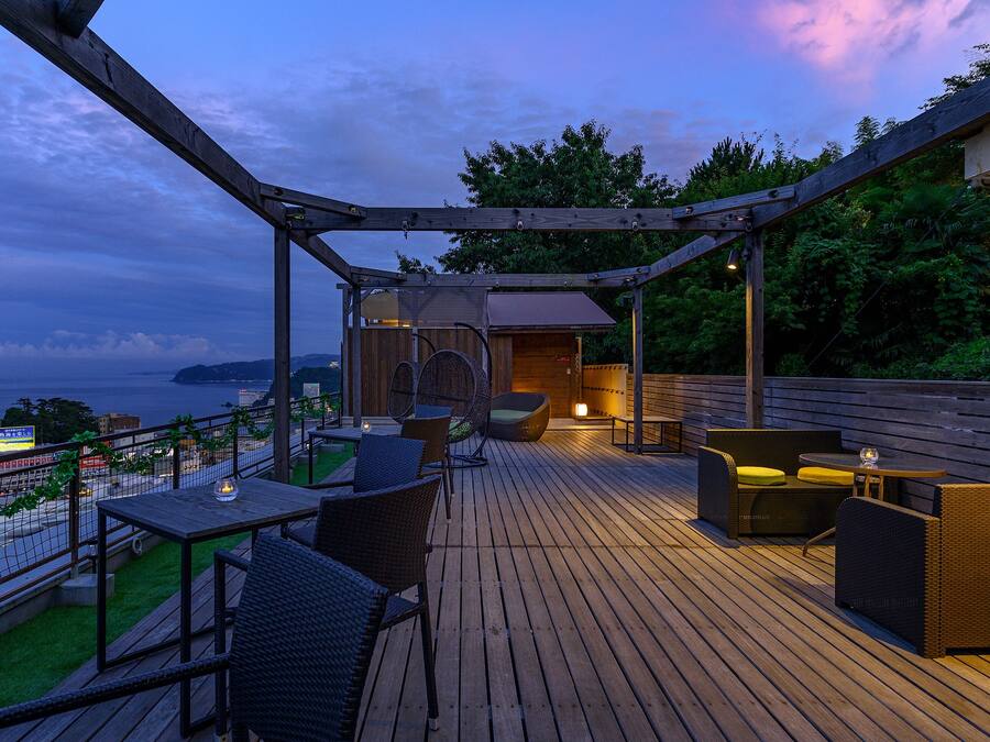 Terraço no piso superior