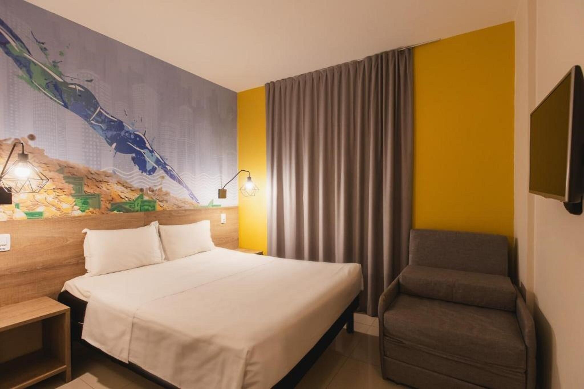 Minibar, secretária, cortinas/cortinados opacos, quartos insonorizados 