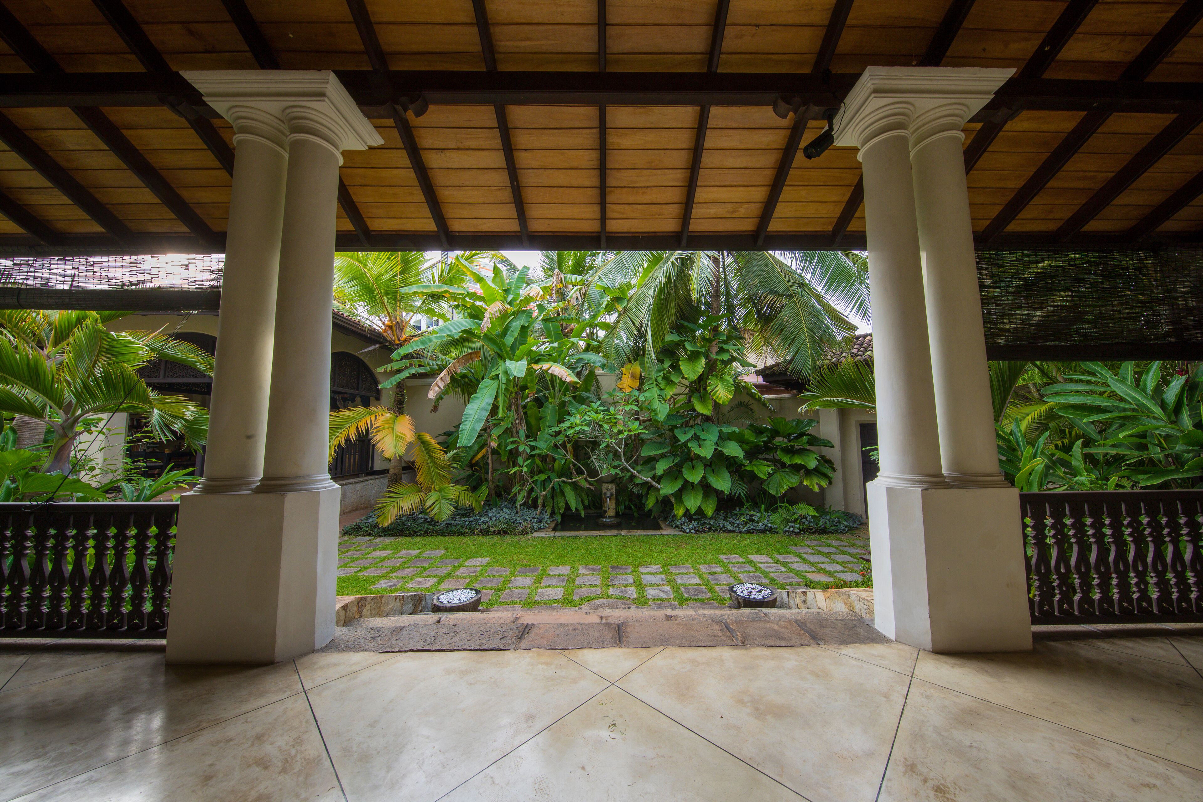 Bangalô família, 3 quartos, vista para o jardim, no pátio | Vista para o jardim