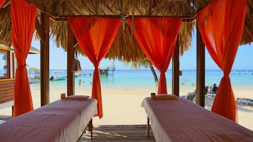 Sala(s) para tratamentos a casais, massagens musculares profundas