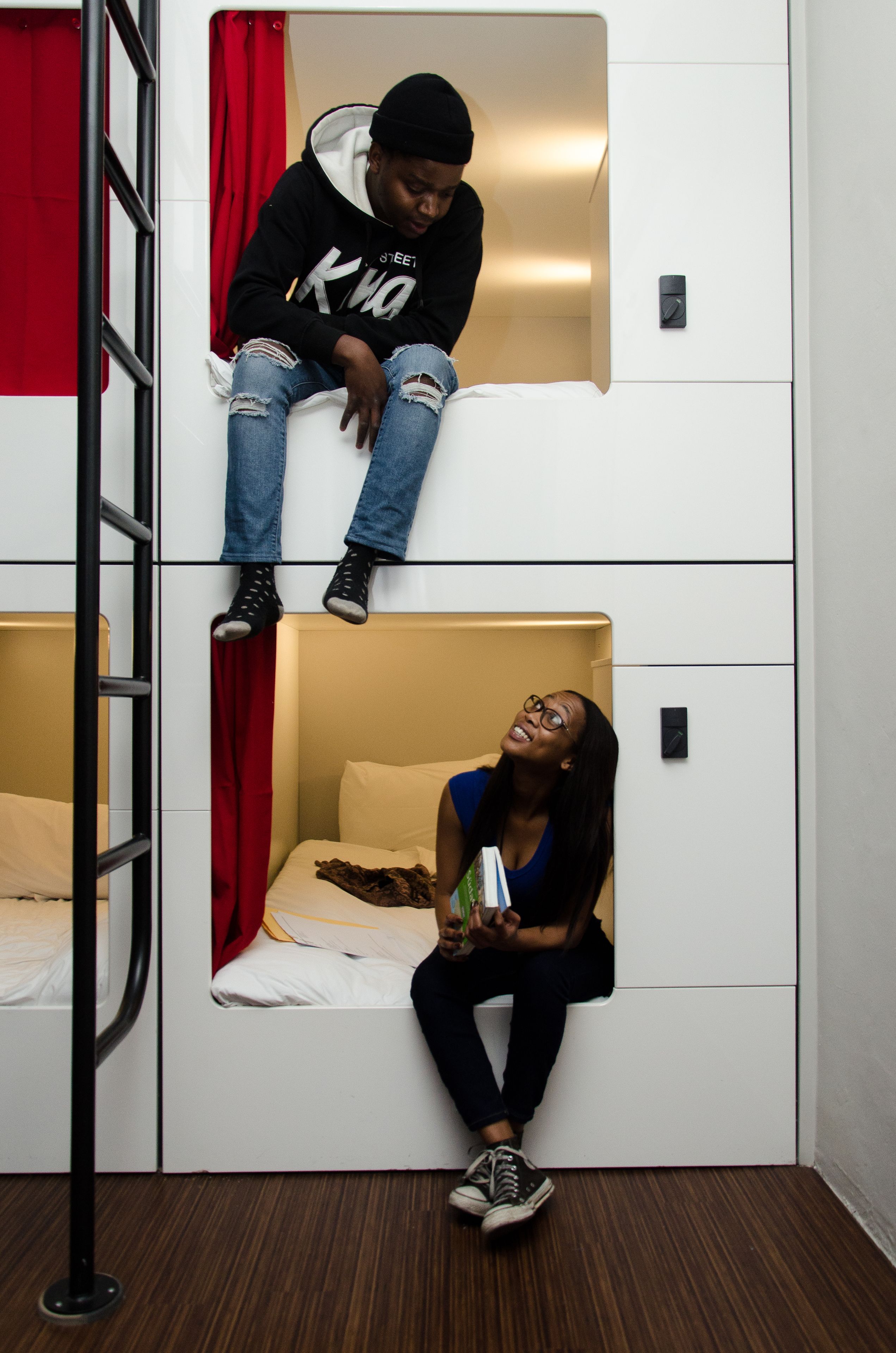 Dormitório Partilhado, em dormitório misto, casa de banho anexa (20 Bed Pod Room) | Wi-fi, roupa de cama fornecida 