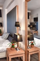 Quarto Individual | Minibar, cofre no quarto, quartos insonorizados, Wi-fi grátis 