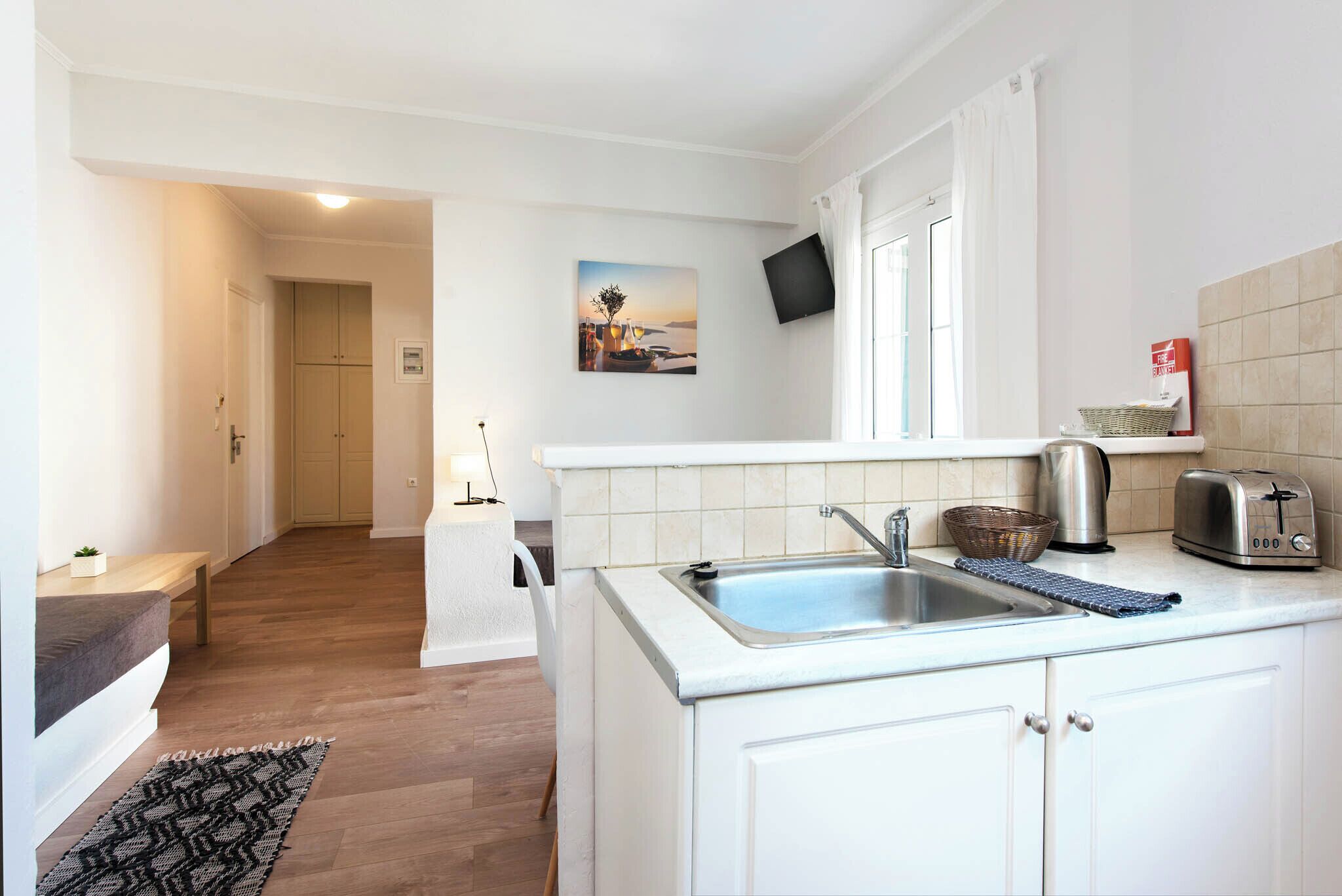 Apartamento | Cozinha privada | Geladeira grande, fogão, cooktop, chaleira elétrica