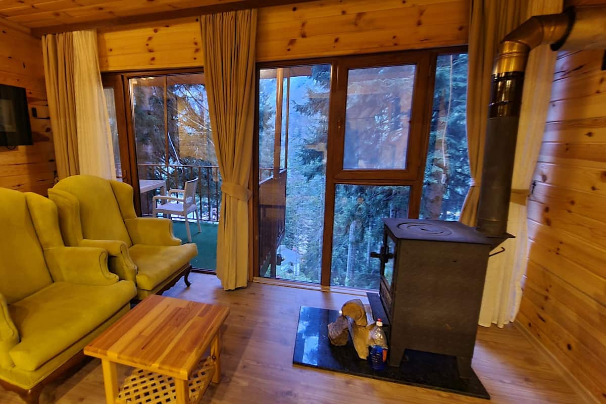 Chalé Tradicional, 1 quarto, lareira, vista para o vale | Minibar, cofre no quarto, secretária