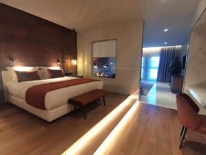 Quarto casal premium | Frigobar, cofres nos quartos, cortinas blackout, Wi-Fi de cortesia