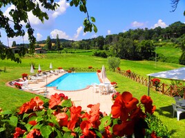 2 piscinas exteriores, uma piscina no terraço, guarda-sóis 