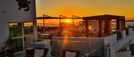 Terraço no piso superior