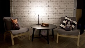 Área de estar no saguão