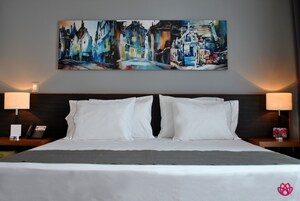 Quarto executivo, 1 cama King | Cofres nos quartos, escrivaninha, ferros/tábuas de passar roupa