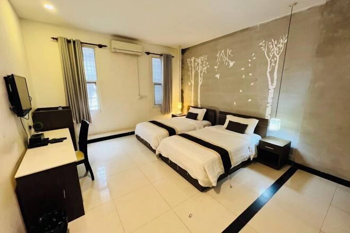 1 quarto, minibar, cofre no quarto