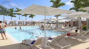 2 piscinas exteriores, da(s) 8:00 à(s) 21:00, toldos (sobretaxa)