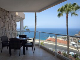 Apartamento, 1 quarto, vista para o mar | Terraço/pátio interior