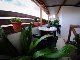 Quarto casal econômico, terraço | Terraço/pátio
