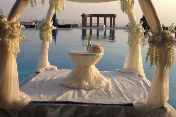 Área externa para casamento