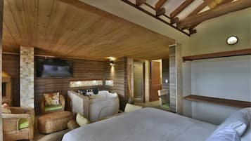 Habitación Junior Suite T1 | 1 quarto, lençóis de algodão egípcio, roupa de alta qualidade