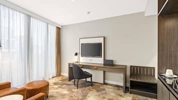 Roupa de alta qualidade, camas de colchão pillowtop, minibar