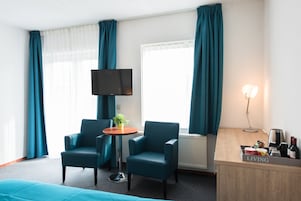 Quarto casal conforto, 1 quarto | Cofres nos quartos, escrivaninha, Wi-Fi de cortesia, roupa de cama