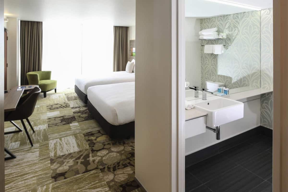 Quarto Superior, 2 camas queen-size | 1 quarto, roupa de alta qualidade, camas de colchão pillowtop