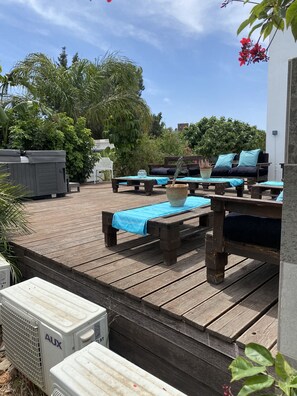 Apartamento superluxo, 3 quartos, banheira de imersão (Terrace, 7) | Terraço/pátio