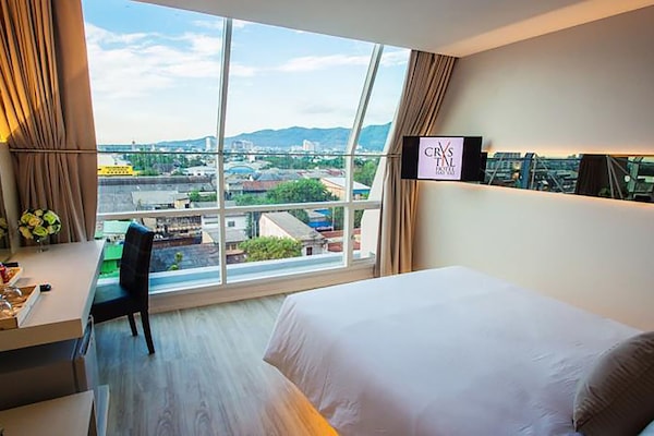 Skyline Suite Mountain View | Lençóis de algodão egípcio, roupa de alta qualidade, minibar