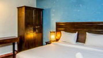 Quarto Duplo, varanda | Secretária, cortinas/cortinados opacos, Wi-fi grátis