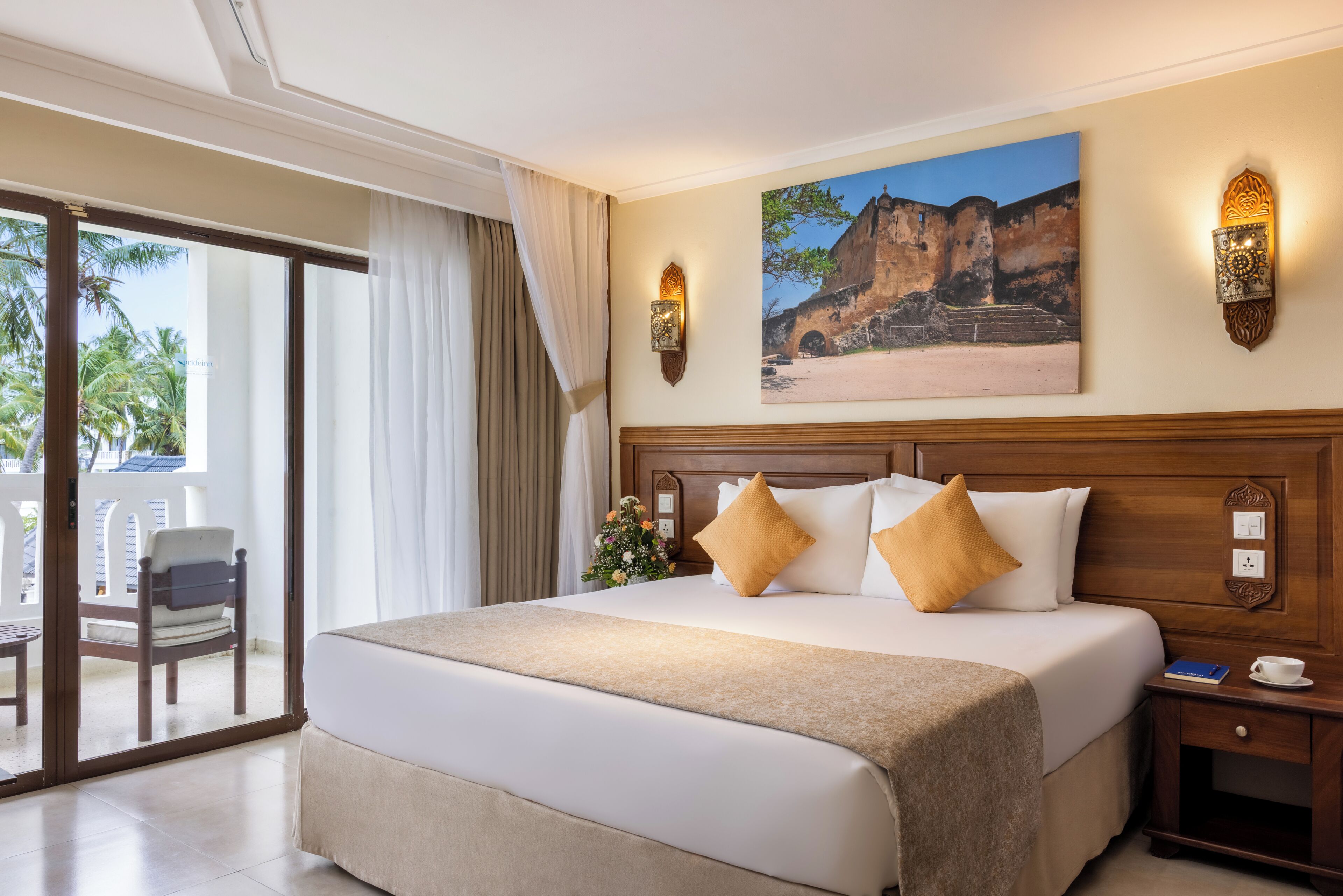 Suíte luxo, 1 quarto, vista para a piscina | Roupas de cama de algodão egípcio, roupas de cama premium