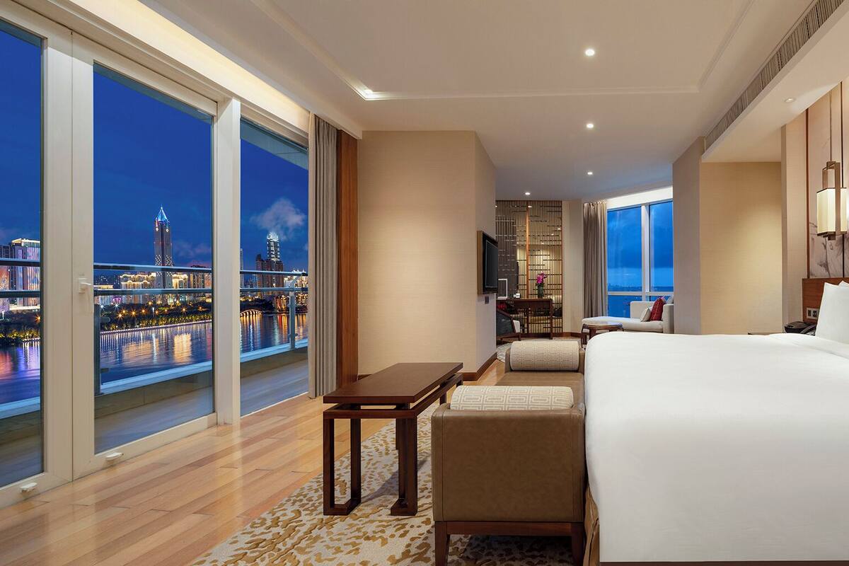 Suíte grand, 1 cama de solteiro, vista para o mar (Presidential) | Frigobar, cofres nos quartos, escrivaninha, cortinas blackout