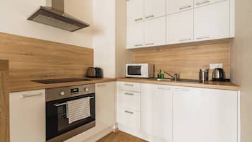 Apartamento Económico, 1 quarto (Suche Myto) | Cozinha privada | Um frigorífico/congelador grande, uma máquina de lavar louça