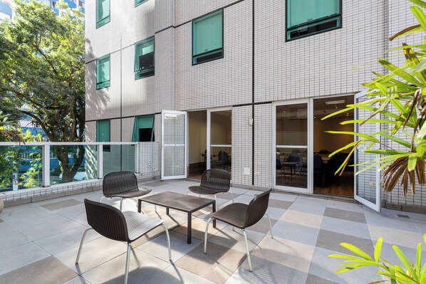 Área externa para banquete