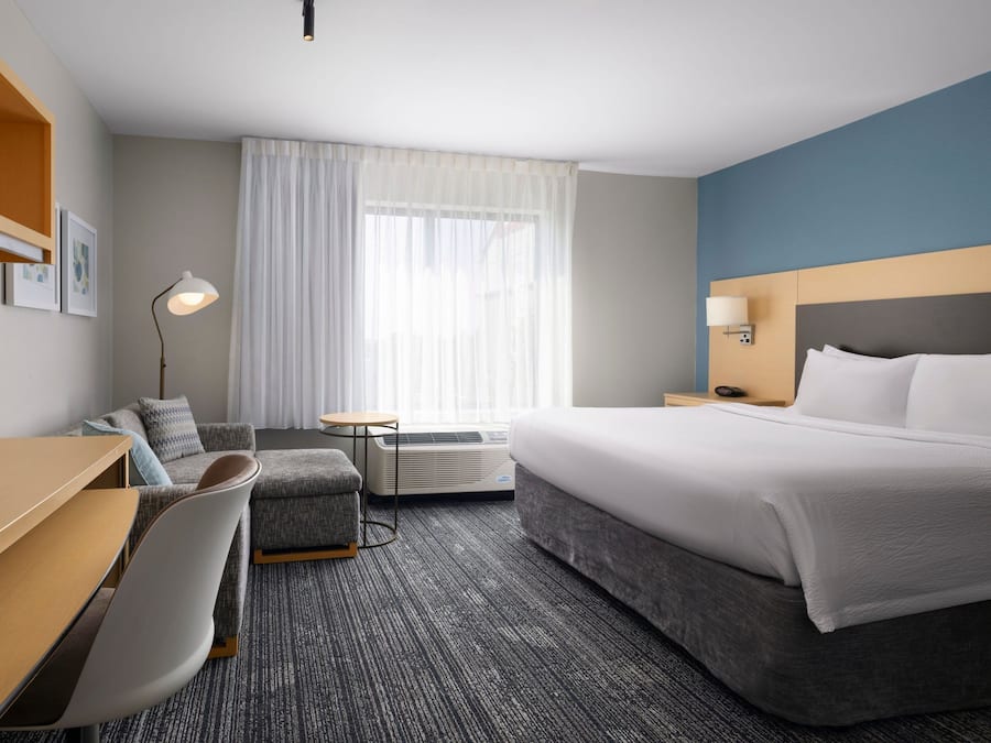 Roupas de cama premium, espaço de trabalho para notebook