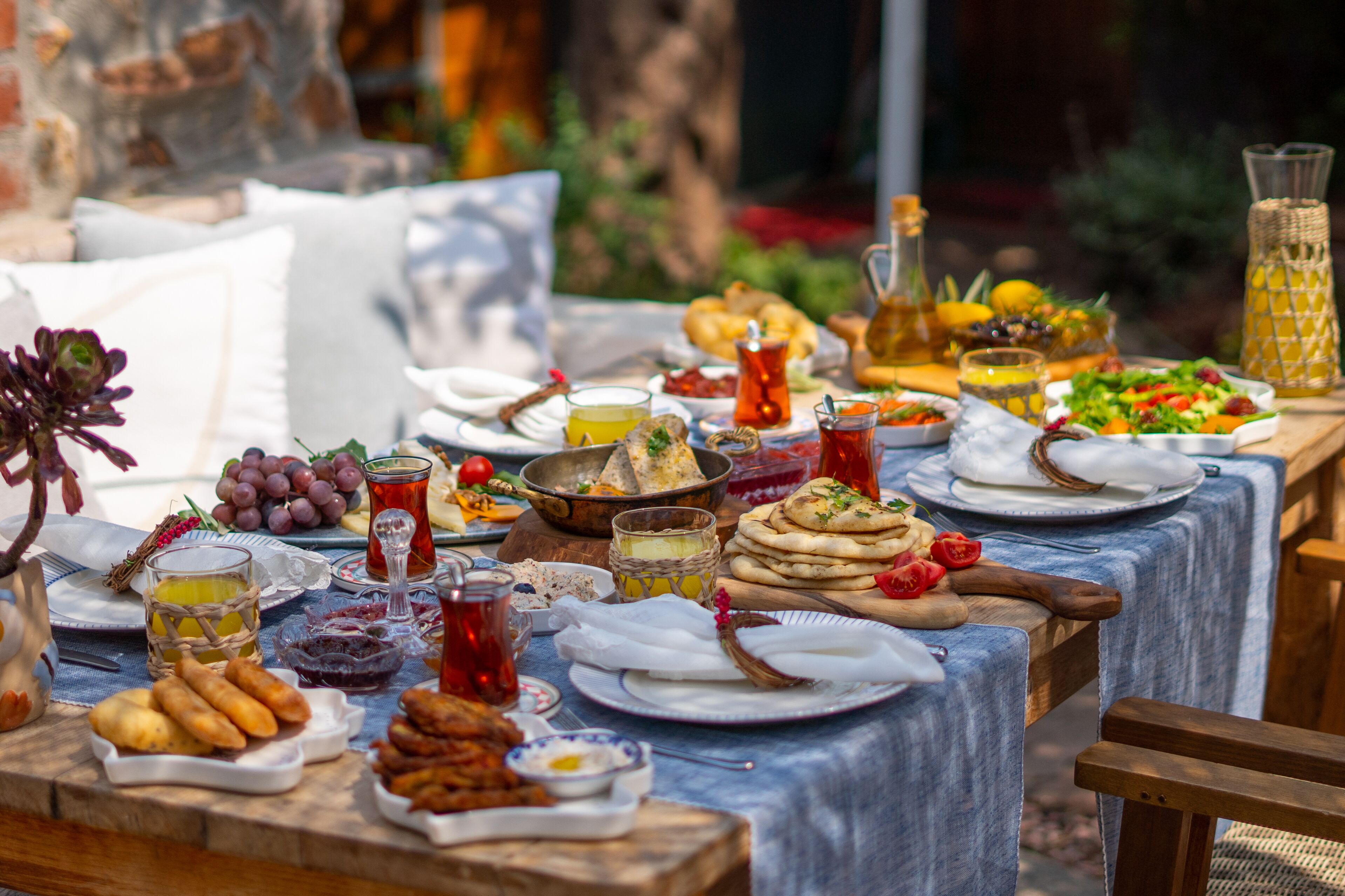 Café da manhã com buffet grátis todos os dias