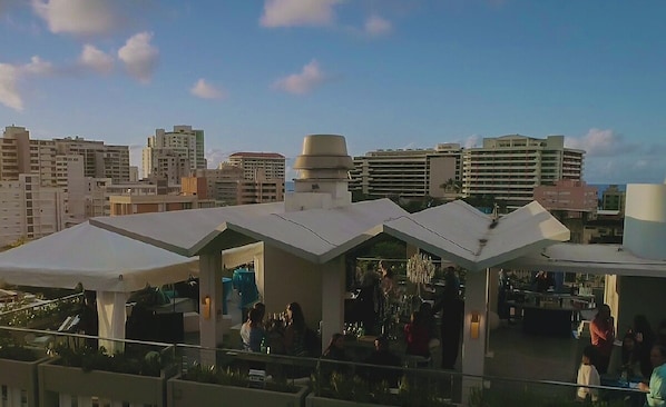 Terraço no piso superior