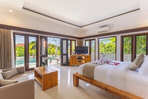 Vila, 2 quartos, vista para a piscina | Vista do quarto