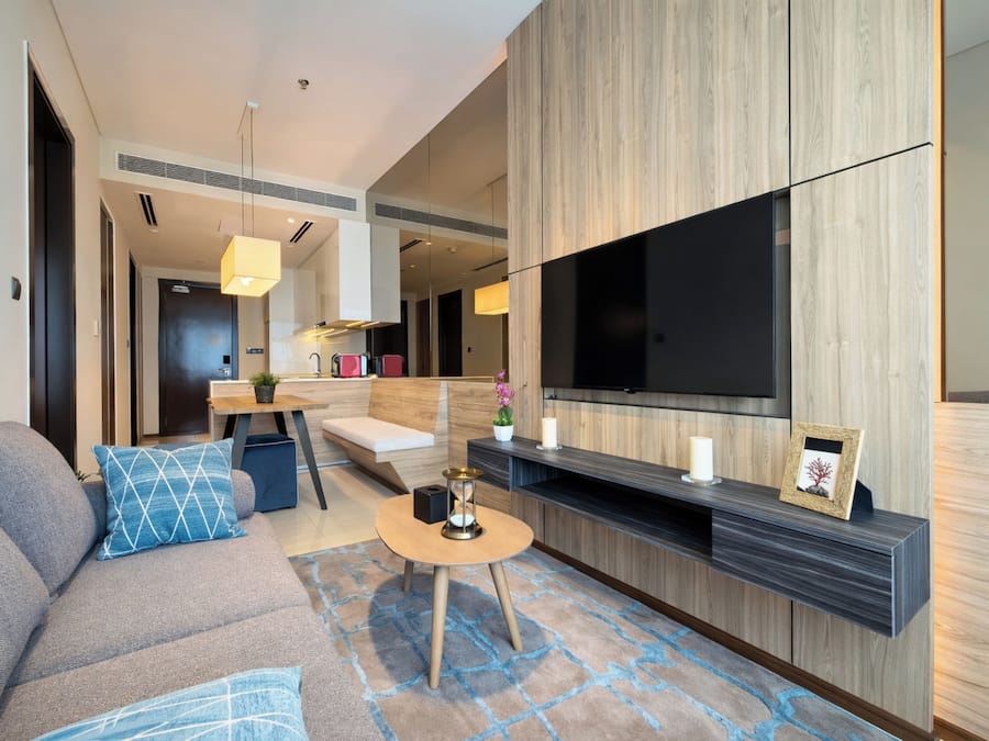 Apartamento, 1 quarto | Sala de estar