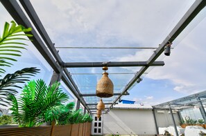 Terraço no piso superior