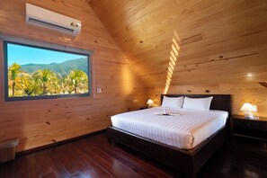 Bangalô luxo, sacada, vista para o jardim